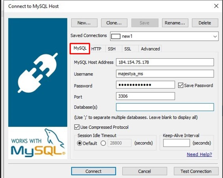 How can I access mysql database remotely?